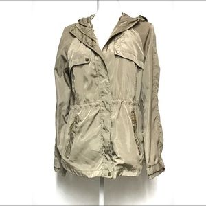 Zara | Jackets & Coats | Zara Basic Tan Hooded Jacket Large | Poshmark